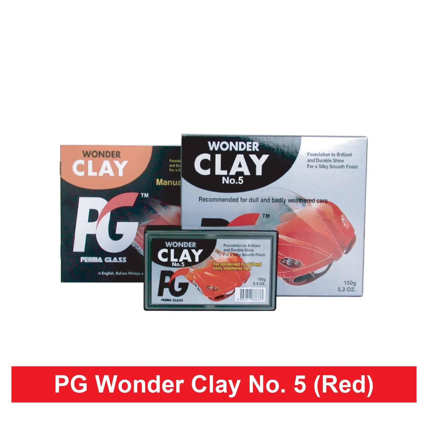 PG PERMAGLASS - Wonder Clay No.5 (Red) | Car Care Products | Buana Mas ...