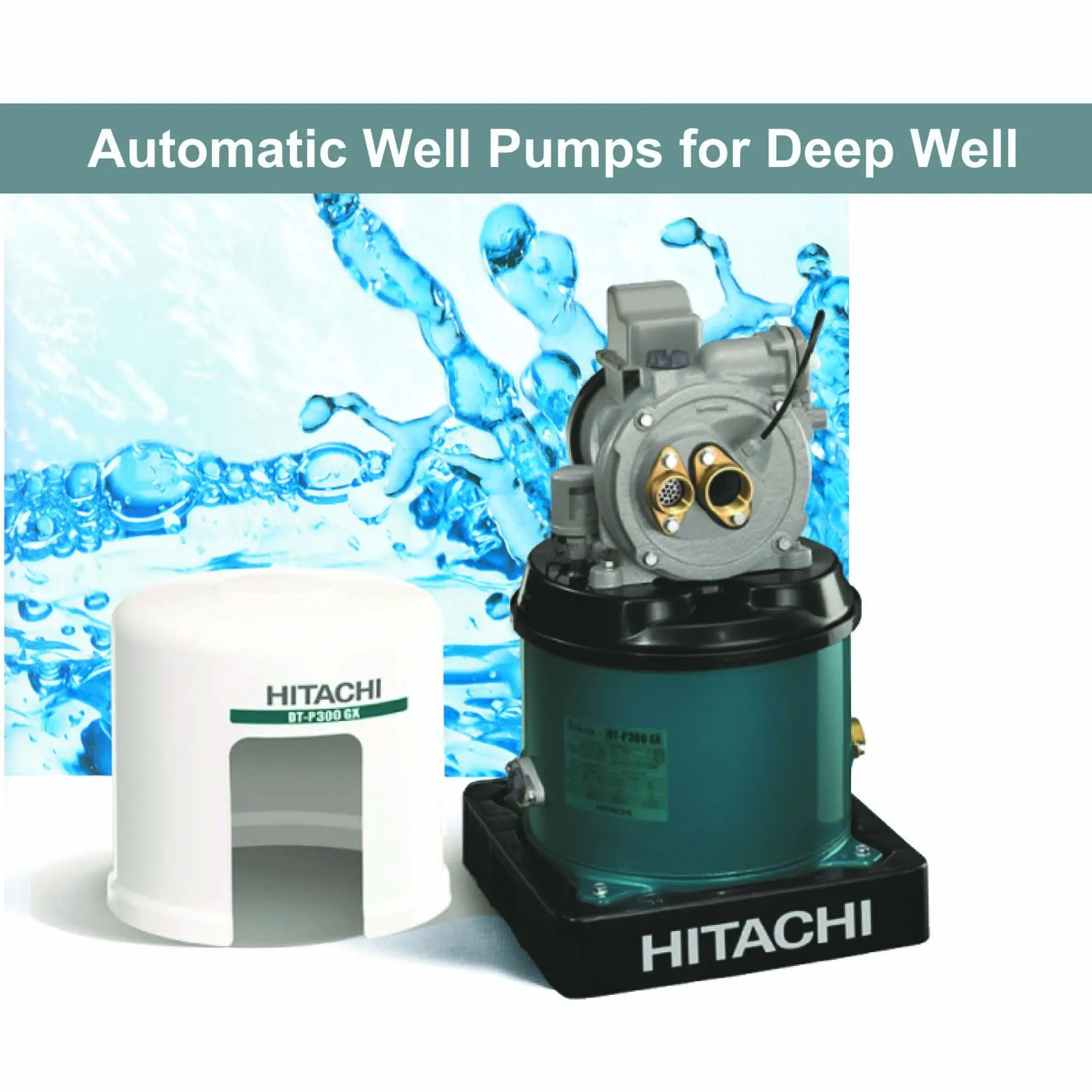HITACHI DT-P 300GX Automatic Pumps for Deep Well | Water Pump | Buana ...